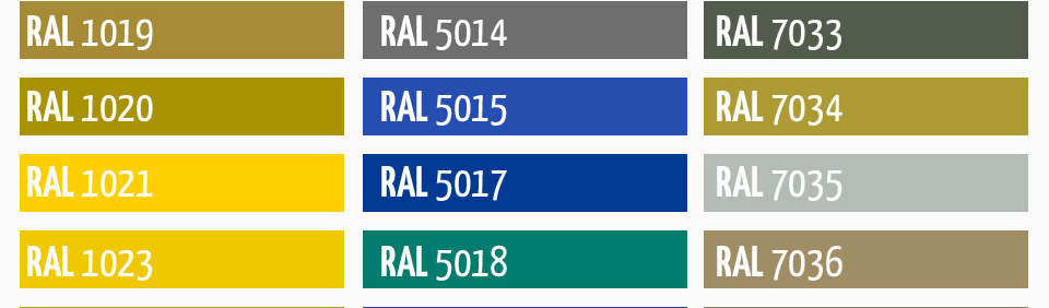 De online RAL-waaier | Cronolin Paint